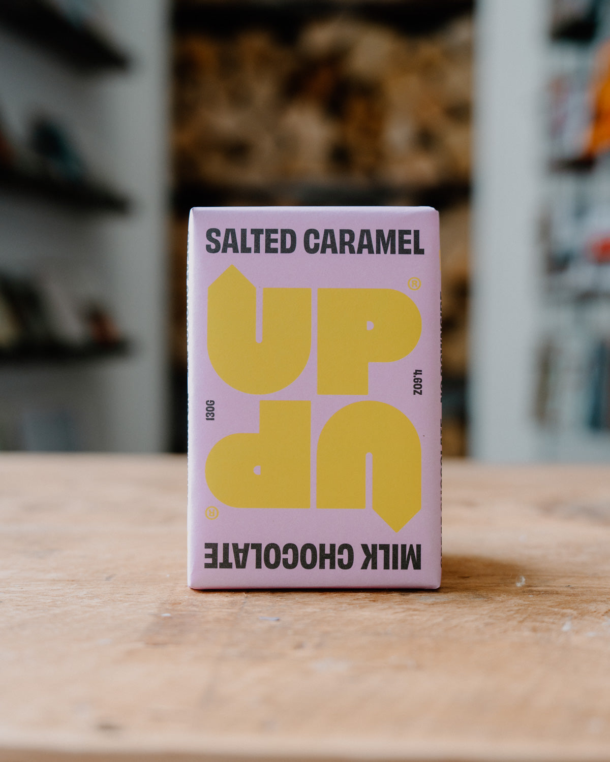 UP-UP Chocolate - Salted Caramel Milk Chocolate Bar