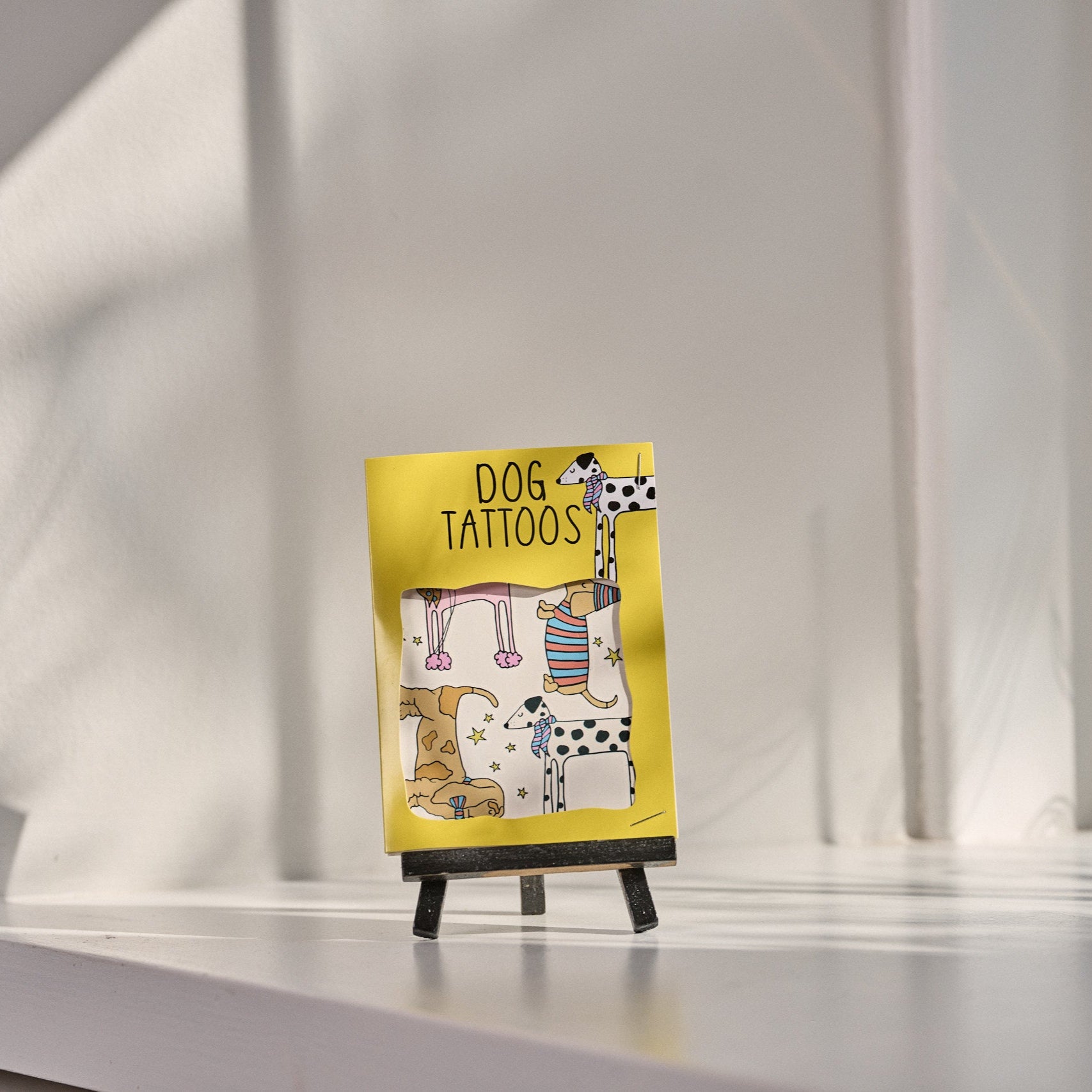 Neon Magpie Dog Tattoos