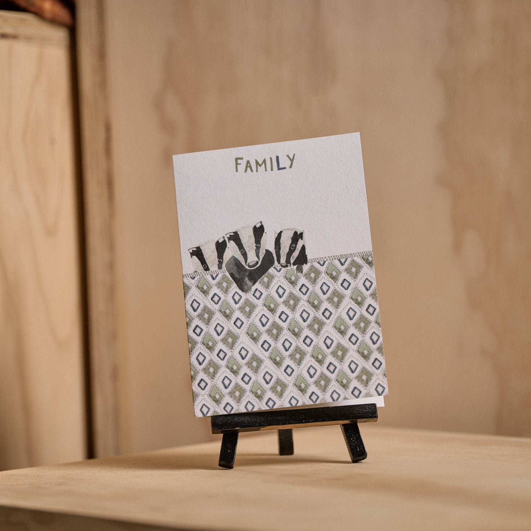 dear prudence Family Of Badgers Card