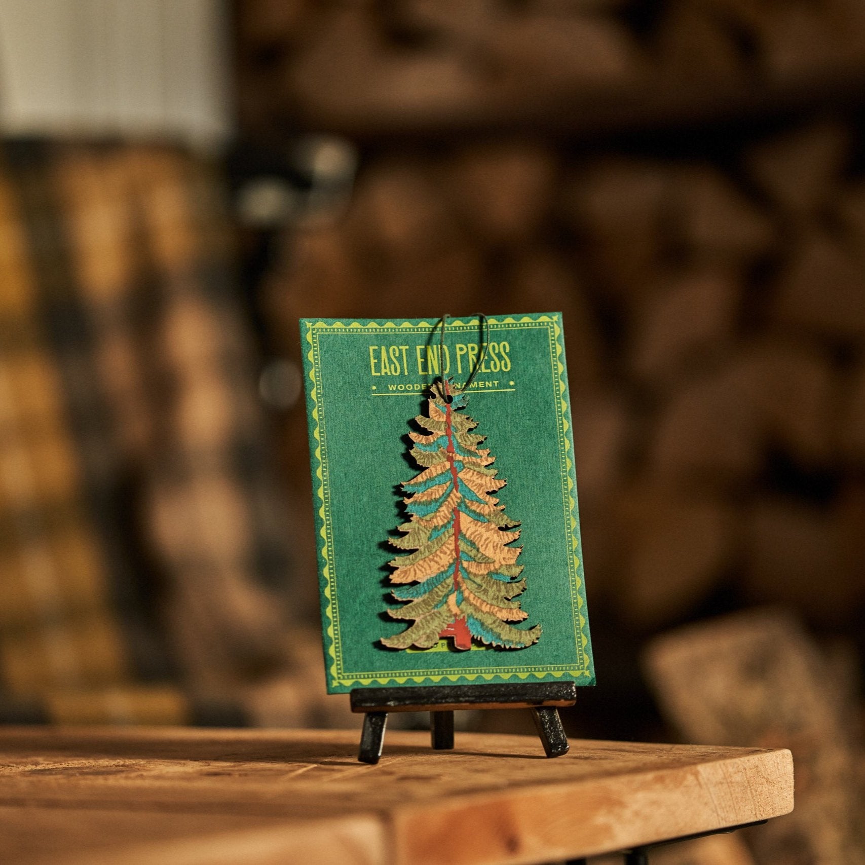East End Press Wooden Tree Decoration