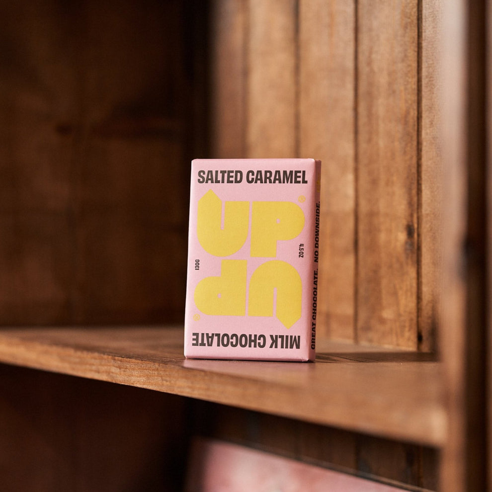 UP-UP Chocolate - Salted Caramel Milk Chocolate Bar