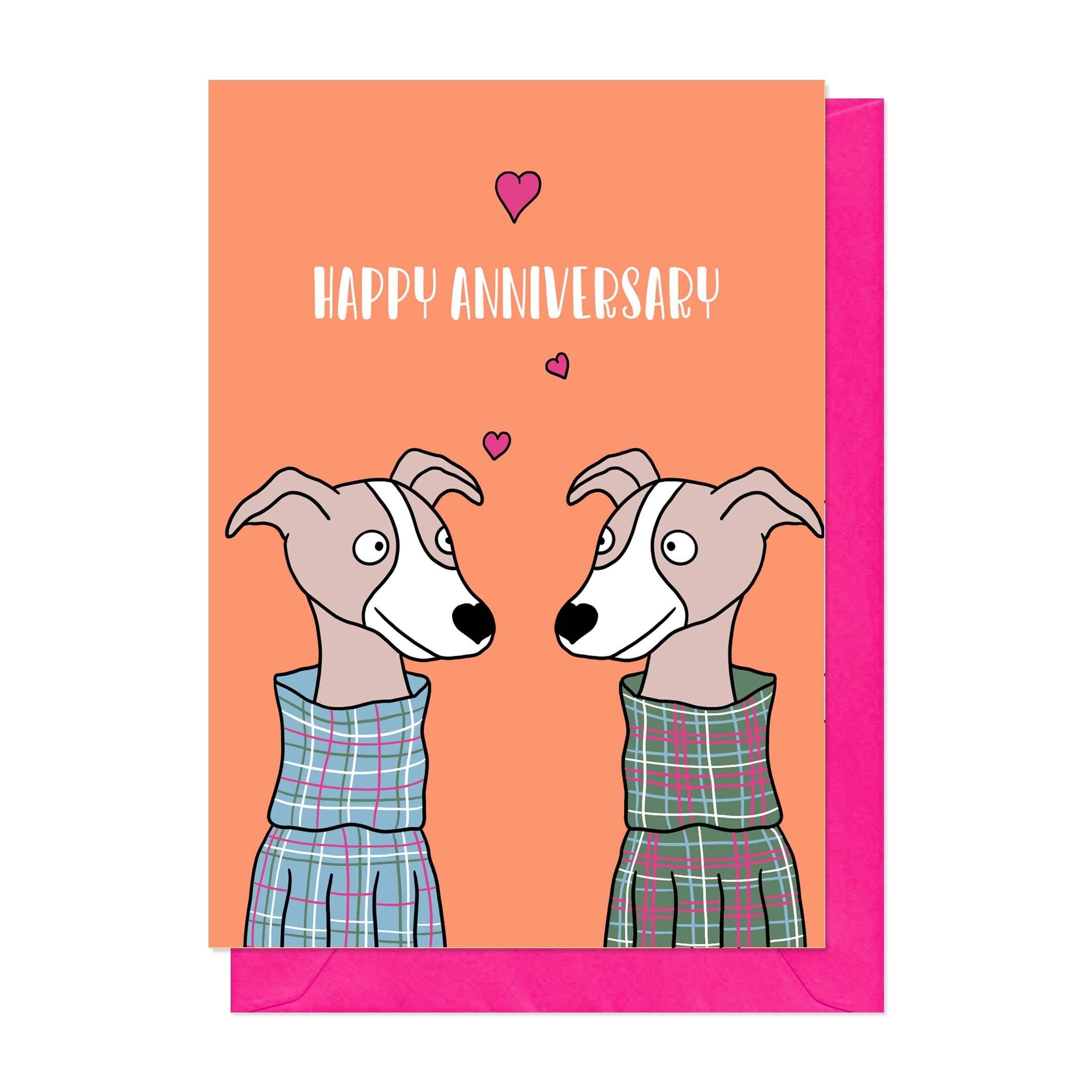 Neon Magpie - Scottish Anniversary Card
